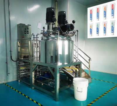 China 500L Toothpaste Making Machine Vacuum Homogenizer Emulsifying Toothpaste Mixer for sale
