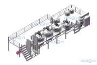 China Full Automatic Liquid Soap Production Line Shampoo Making Machine with Agitator for sale