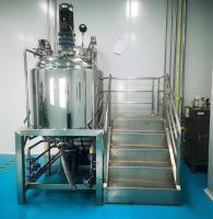 China Industrial High Shear Mixer Fixed Cosmetics Vacuum Emulsifying Homogenizer for sale