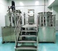 China Multi-functional Fixed Type PLC Controlling Vacuum Emulsifier Mixer Homogenizer for sale