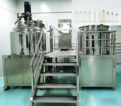 China 500L Stainless Steel Fixed Vacuum Homogenizer Emulsifier Mixer for Cream Making for sale