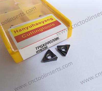China CNC Boring Inserts Wc-Co PVD Coating TPGX090208L HYB208 ，Applicable To All Difficult-to-machine Materials Except Superalloys for sale