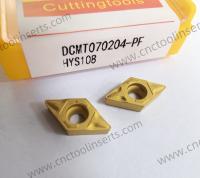 China CNC Boring Inserts Wc-Co CVD Coating DCMT070204-PF HYS108 ，Suitable for machining steels and cast irons for sale