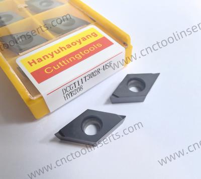 China CNC Boring Inserts Wc-Co PVD Coating DCGT11T302R-USF HYB208 ，Applicable To All Difficult-to-machine Materials Except Superalloys for sale