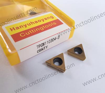 China CNC Boring Inserts Wc-Co PVD Coating TPGW110304-3  CBNTY ，Suitable For Gear Steel Machining for sale