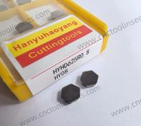 China Uncoated HYH0625R0.8 HY08 Carbide Reaming Insert Suitable for Aluminum Processing for sale