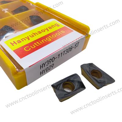 China CVD-Coated High-Speed CNC Inserts, HYR390-11T308-ST HY029, Suitable for High-Speed and Heavy-Duty Milling Operations for sale