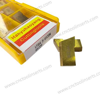 China CNC Grooving Insert with CVD Coating LFG4.5-V120N HYZ09, Suitable for Machining Mild Steel for sale