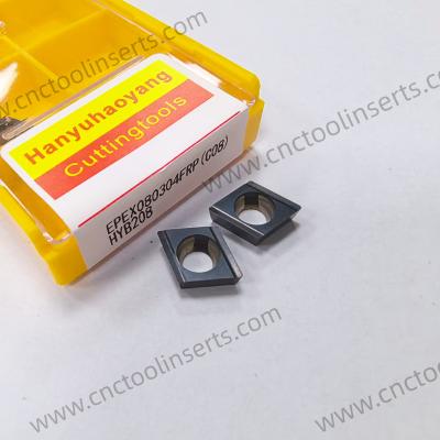 China CNC Boring Inserts Wc-Co PVD Coating EPEX080304FRP(C08) HYB208 ，Applicable To All Difficult-to-machine Materials Except Superalloys for sale