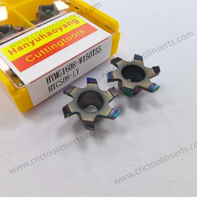 China CNC Carbide Slot Milling Insert, Model HYMG1608-W250T55, PVD Coating HYCS08 - For Machining Steels, Stainless Steel and Precision Small Parts for sale