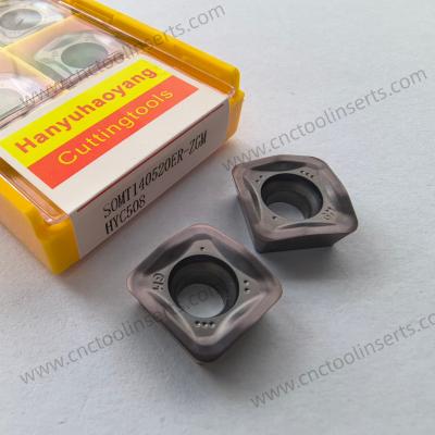 China CNC Milling Insert, Carbide Substrate, PVD Coating HYC508, Model SOMT140520ER-ZGM - Suitable for machining steels, cast iron and stainless steel for sale