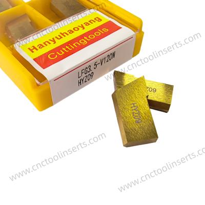 China CNC Carbide Special Grooving Insert Series Model LFG3.5-V120N CVD Coating HYZ09 - For Mild Steel Machining for sale
