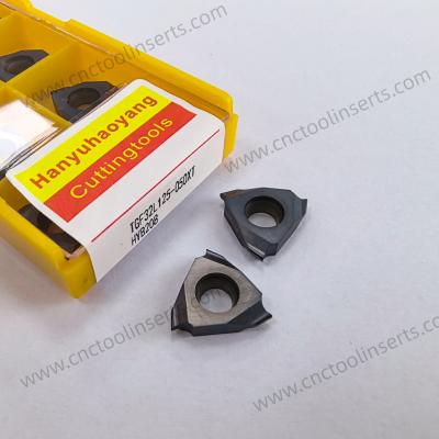 China CNC Grooving Insert with PVD Coating TGF32R150T-63° HYB208 Suitable For Difficult-to-machine Materials Except High-temperature Alloys. for sale