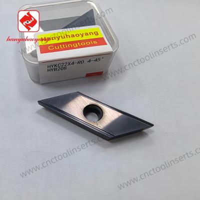 China PVD Coating CNC Milling Insert HYKC22X4-R0.4-45° Chamfering Cutter HYB208 Suitable Difficult-to-Machine Materials Excluding Temperature Alloys for sale