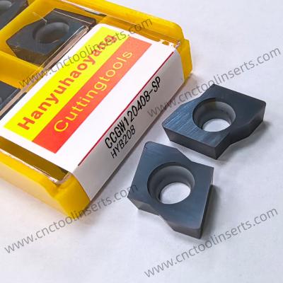 China CNC Boring Inserts Wc-Co PVD Coating CCGW120408-SP  HYB208 ，Applicable To All Difficult-to-machine Materials Except Superalloys for sale