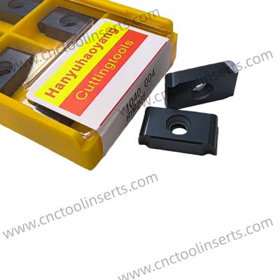 China CNC precision milling series insert, Model 1040.004, with PVD coating HYB208, designed for machining all difficult-to-cut materials except superalloys for sale