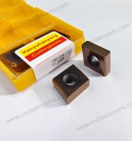 China CNC heavy-duty peeling turning insert, model HYCNE454, with PVD coating HYJ306, primarily designed for drilling difficult-to-machine materials, stainless steel, and high-hardness mold steel processing for sale