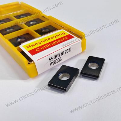 China CNC heavy-duty peeling turning insert, model 55(HYLN1203), with PVD coating HYB208, suitable for machining all difficult-to-machine materials except high-temperature alloys for sale