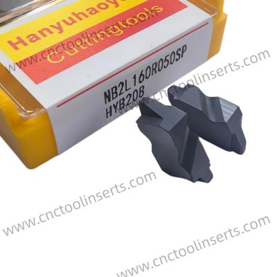 China CNC Grooving Insert, Model NB2L160R050SP, with PVD Coating HYB208, Suitable for Machining All Difficult-to-machine Materials Except High-temperature Alloys for sale