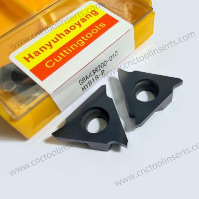 China Non-standard grooving insert, model GBA43R/L200-010, with PVD coating HYB208, suitable for machining all difficult-to-machine materials except high-temperature alloys for sale