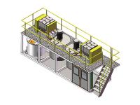 China Stainless Steel Electric Glue Making System For Corrugated Paperboard Making Line for sale