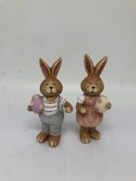 China Polyresin Rabbit Figurine SA-R1205#2 - Handmade Garden Decor with 60-80 Day Lead Time and Custom Colors for sale