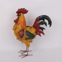 China OEM ODM Metal Rooster Garden Ornament SA-M1205#1 Custom Colors 80 Day Lead Time for sale
