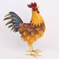 China OEM ODM Metal Rooster Garden Ornament SA-M1205#1 Custom Colors 80 Day Lead Time for sale
