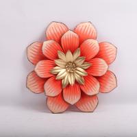 China Custom Metal Flower Ornaments Rustproof Wall Decor 30-60 Day Delivery ODM OEM Available for sale