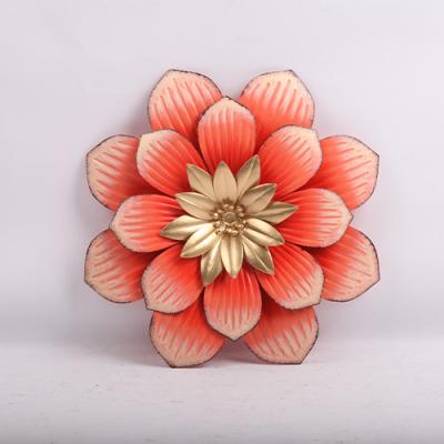 China Custom Metal Flower Ornaments Rustproof Wall Decor 30-60 Day Delivery ODM OEM Available for sale
