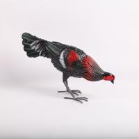 China Weatherproof Metal Chicken Garden Ornament - Small & Medium Sizes, Multi-Color Outdoor Decor for sale