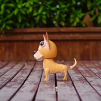 China Metal Puppy Garden Ornament - Lifelike Dog Yard Art with Customizable Sizes and 30-60 Day Delivery for sale