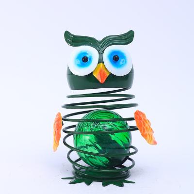 China ODM Iron Solar Powered Owl Garden Ornament with LED Lighting - 30-60 Day Delivery & Custom Sizes for sale