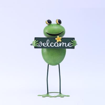 China Durable Metal Frog Garden Ornament with Rust-Resistant Finish - Custom Sizes 30-60 Day Delivery for sale
