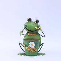 China ODM Metal Frog Ornament with Bucket - Custom Garden Decor 30-60 Day Delivery for sale