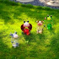 China Custom Metal Animal Solar Garden Ornaments with LED Lighting - Weather-Resistant Outdoor Decor in Multiple Sizes for sale