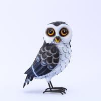 China Lifelike Metal Owl Yard Ornaments - Customized Garden Art in Various Sizes 12-36 Inches with Weatherproof Metal Construction for sale