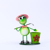 China Handcrafted Metal Frog Garden Decor - Recyclable Iron Material with 2-Year Outdoor Durability - Custom Sizes Available for sale