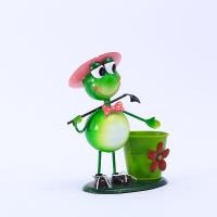 China Handcrafted Metal Frog Garden Decor - Recyclable Iron Material with 2-Year Outdoor Durability - Custom Sizes Available for sale