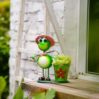 China Handcrafted Metal Frog Garden Decor - Recyclable Iron Material with 2-Year Outdoor Durability - Custom Sizes Available for sale