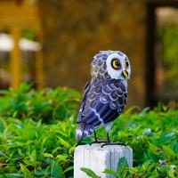 China Lifelike Metal Owl Yard Ornaments - Customized Garden Art in Various Sizes 12-36 Inches with Weatherproof Metal Construction for sale