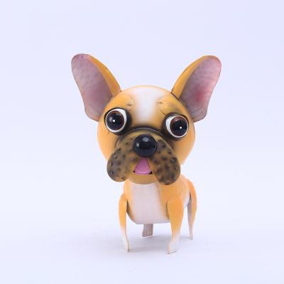 China Metal Puppy Garden Ornament - Lifelike Dog Yard Art with Customizable Sizes and 30-60 Day Delivery for sale