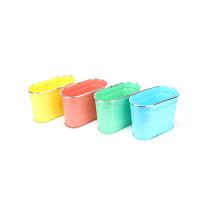 China Custom Metal Garden Pots - Weatherproof Decorative Planters with 1000pcs MOQ and 20000pcs Monthly Capacity for sale
