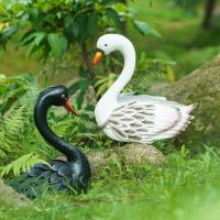 China Vivid Metal Swan Animal Garden Ornament Outdoor Accoutrements for sale