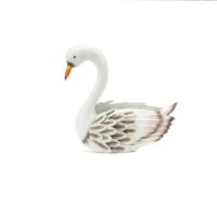 China Vivid Metal Swan Animal Garden Ornament Outdoor Accoutrements for sale