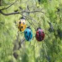 China Medium Metal Garden Ladybug Ornaments - Weatherproof Animal Decor in Small & Medium Sizes - 1000pcs MOQ for sale