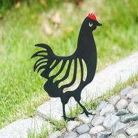 China Custom Metal Garden Animal Stakes Decor - Weatherproof Silhouette Statues in Various Sizes 1000pcs Minimum Order for sale