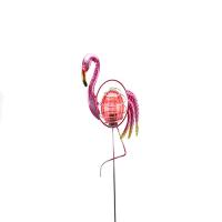 China Solar Powered Pink Flamingo Garden Statue with 100mAh Battery and 6-8 Hour LED Lighting - IP44 Waterproof Outdoor Decor for sale