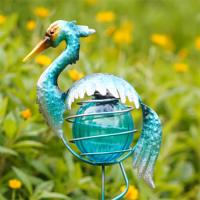 China Outdoor Metal Solar Bird Ornaments with 100mAh Battery and IP44 Waterproof Rating for Garden Lighting for sale