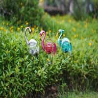China Outdoor Metal Solar Bird Ornaments with 100mAh Battery and IP44 Waterproof Rating for Garden Lighting for sale